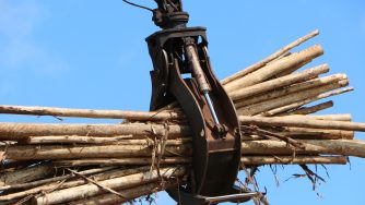 Combination Positioned Grapple - Forestry Attachment - Rotobec