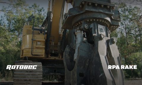 Rake Attachment for the Forestry Industry - Rotobec