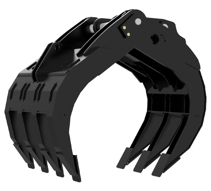 Contractor Grapples for Heavy Work | Attachments - Rotobec