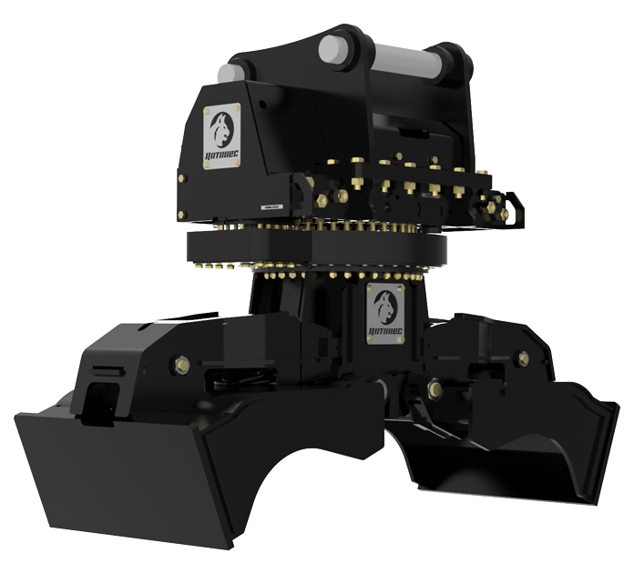 Waste Rotating Grapple | Loader Attachment - Rotobec