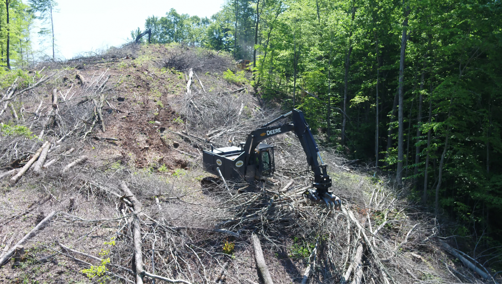 Rake Attachment for the Forestry Industry - Rotobec